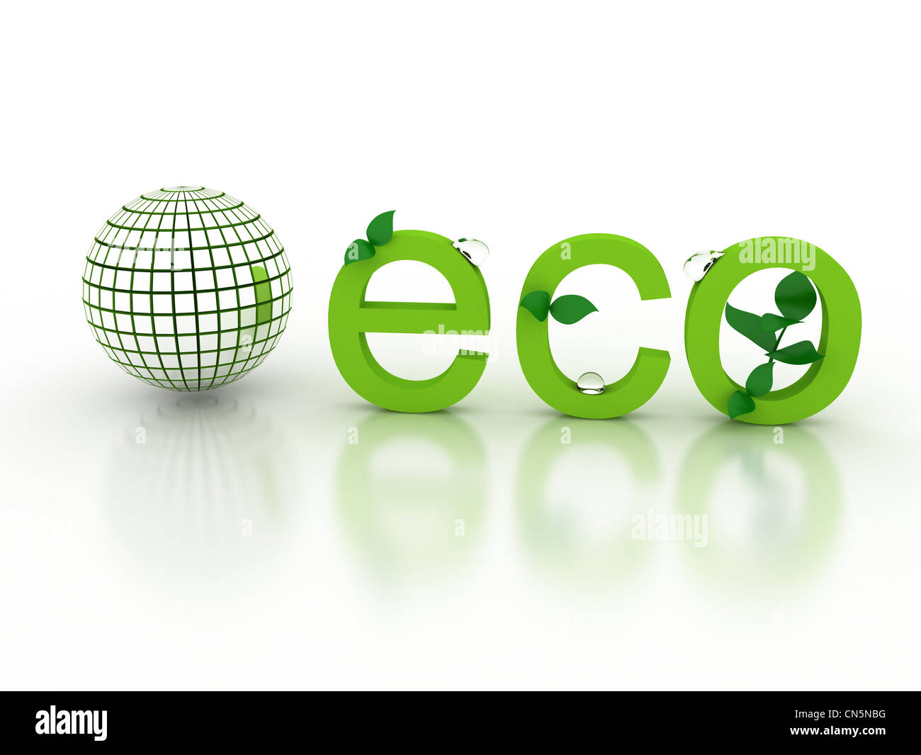 Ecological concept. 3d render Stock Photo - Alamy