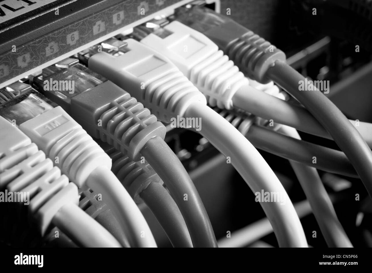 Rack switch Black and White Stock Photos & Images - Alamy