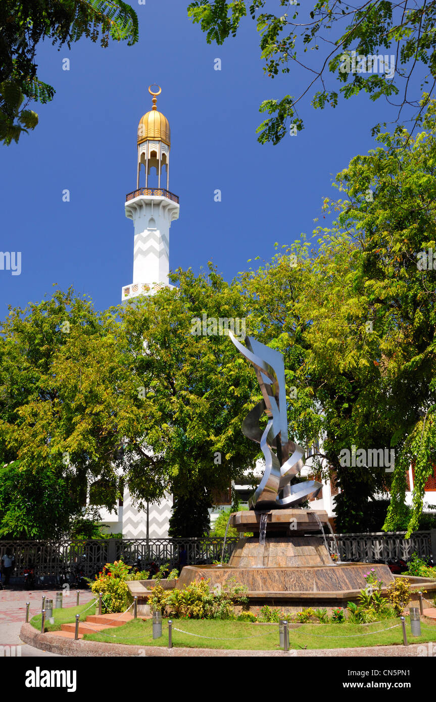Maldives, North Male Atoll, Male Island, Male, Republican monument and ...