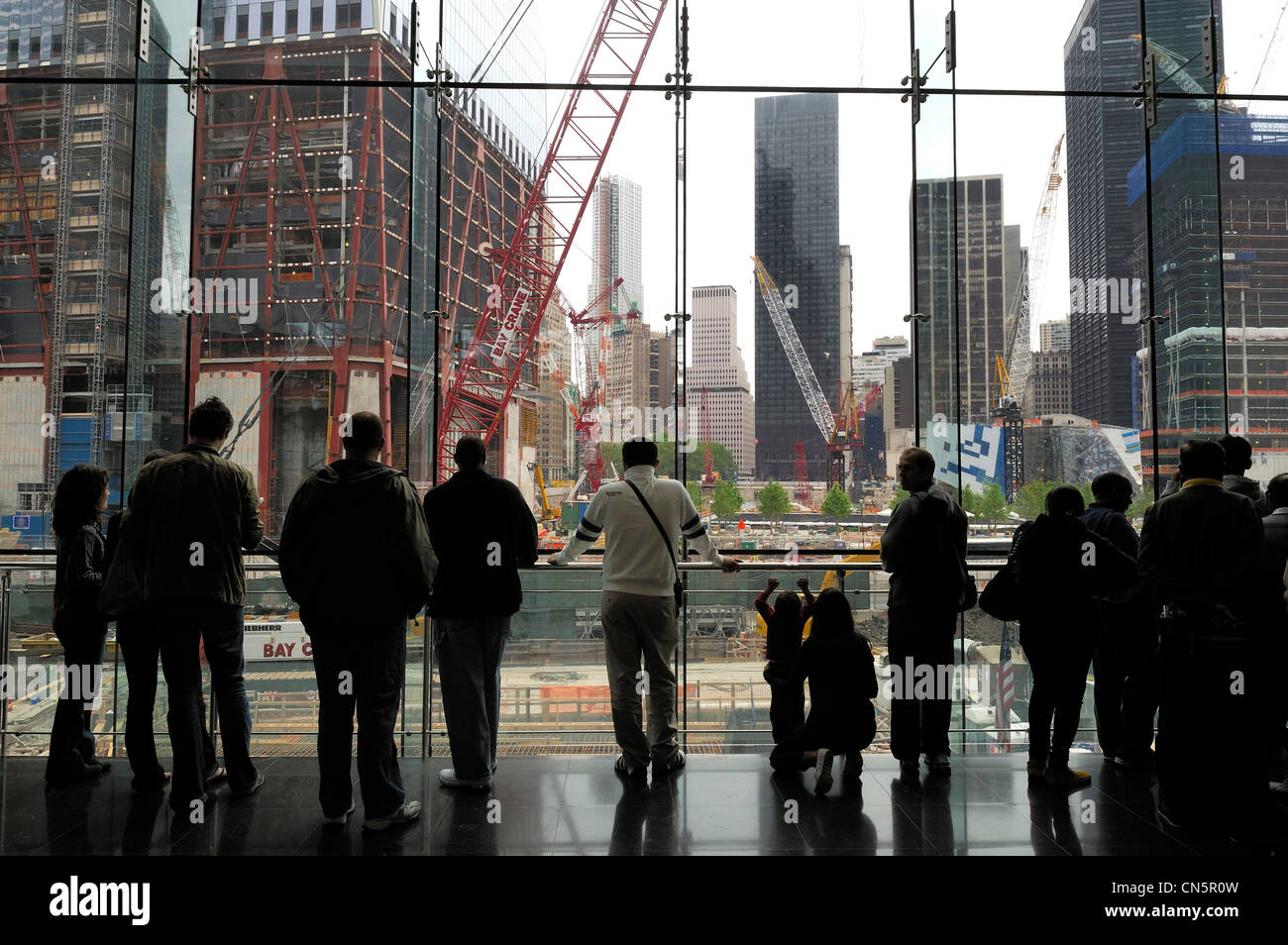 United States, New York City, Manhattan, reconstruction at Ground Zero ...