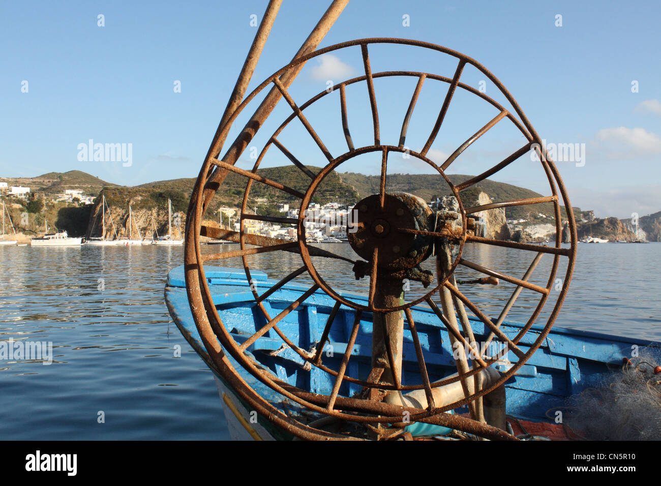 Blue fishing boat hi-res stock photography and images - Alamy
