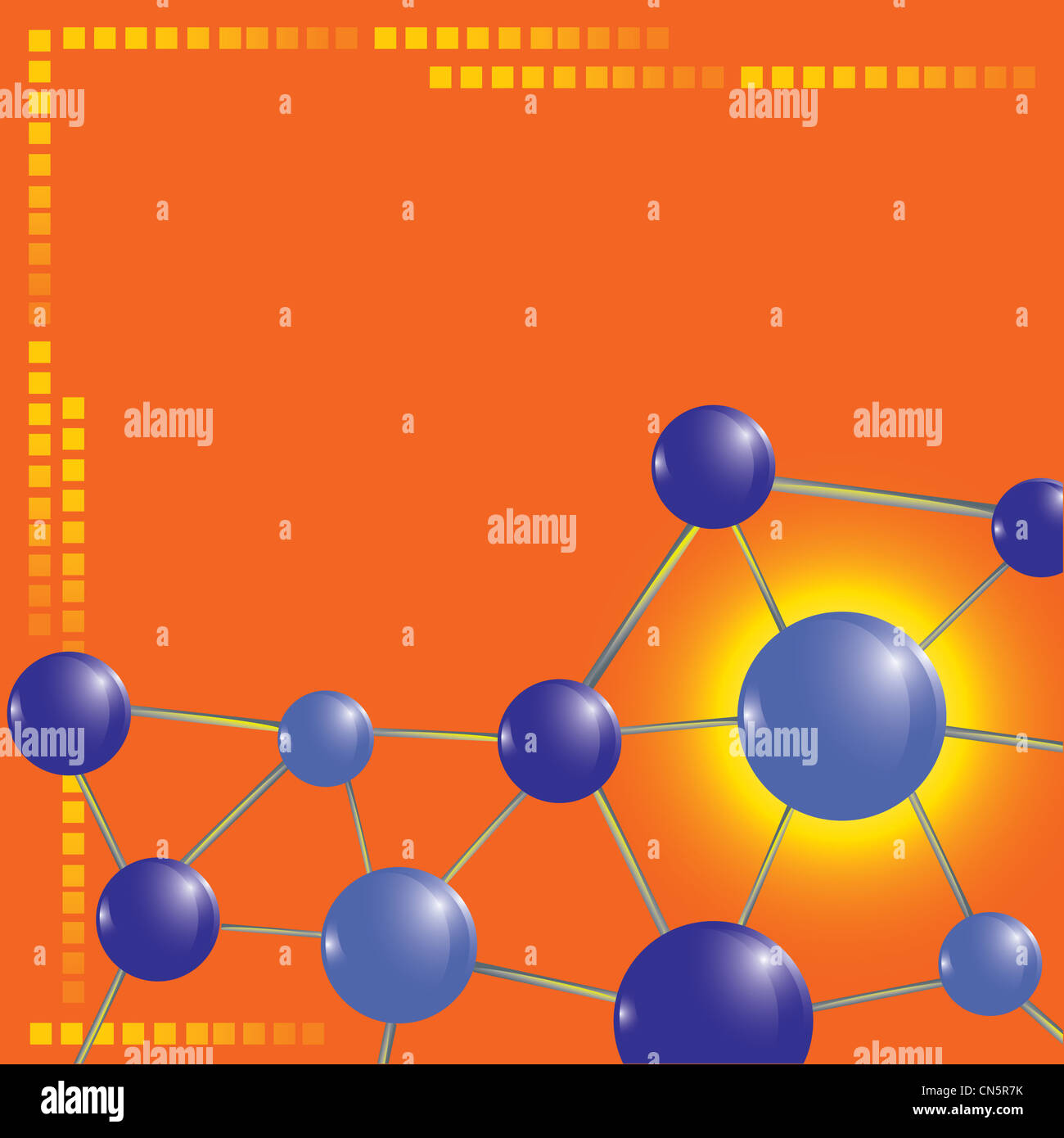 molecule technology background, vector illustration Stock Photo - Alamy