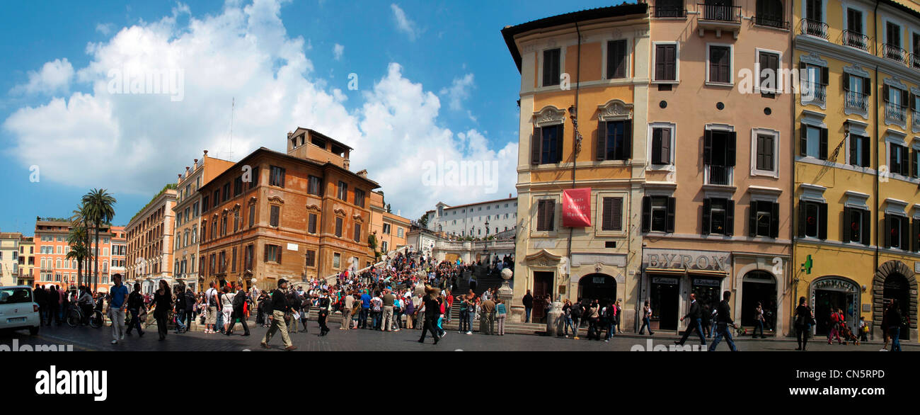 Spanish steps famous landmark hi-res stock photography and images - Alamy