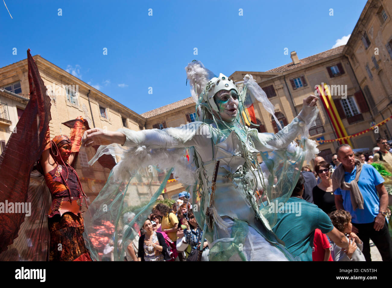 France, Bouches du Rhone, Peyrolles en Provence, the medieval feast of ...