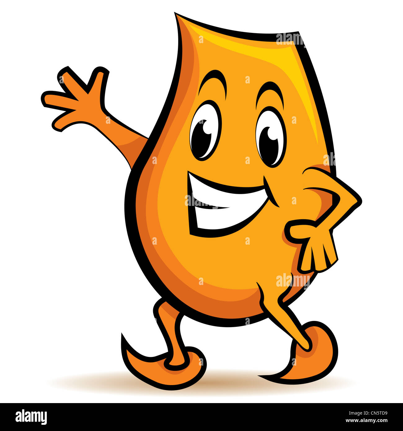 Cartoon character - Blinky - happy walk, vector illustration Stock ...