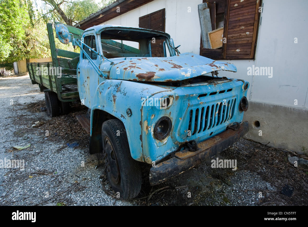 GAZ 53 B Russian old truck, Soviet times Stock Photo - Alamy