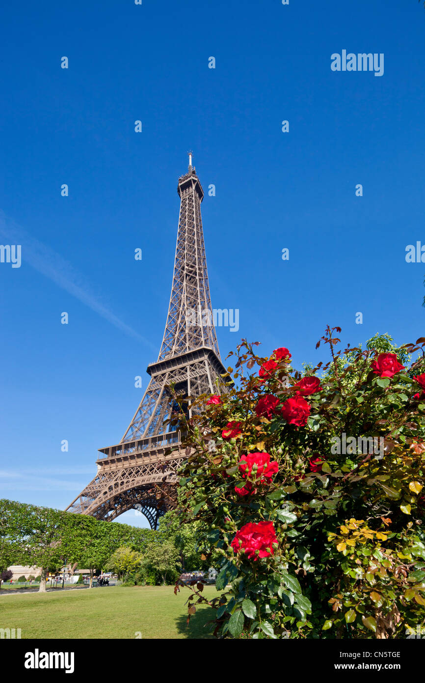 Paris in spring eiffel tower hi-res stock photography and images - Alamy