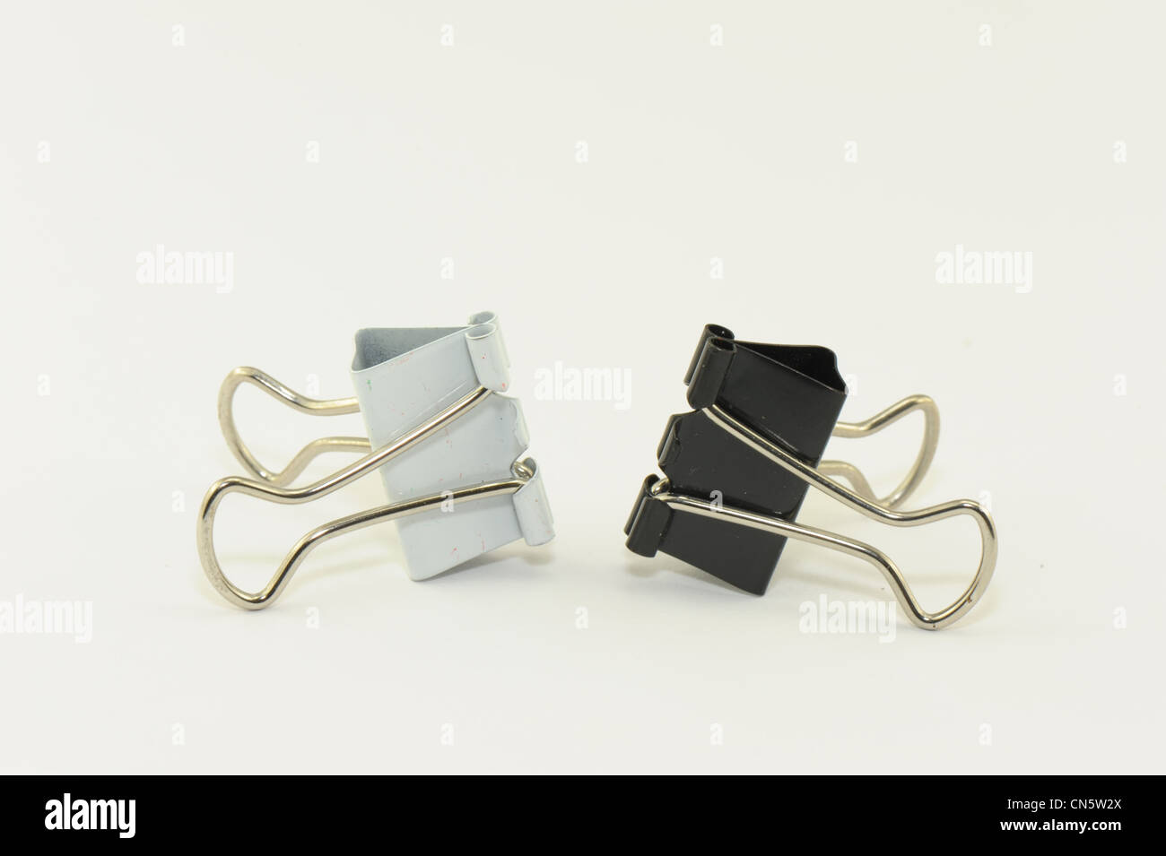 paper clip bulldog type taken on a white background Stock Photo - Alamy