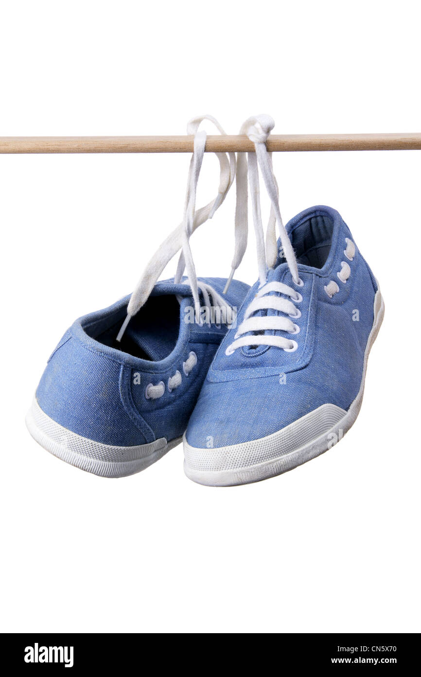 Suspending shoes hi-res stock photography and images - Alamy