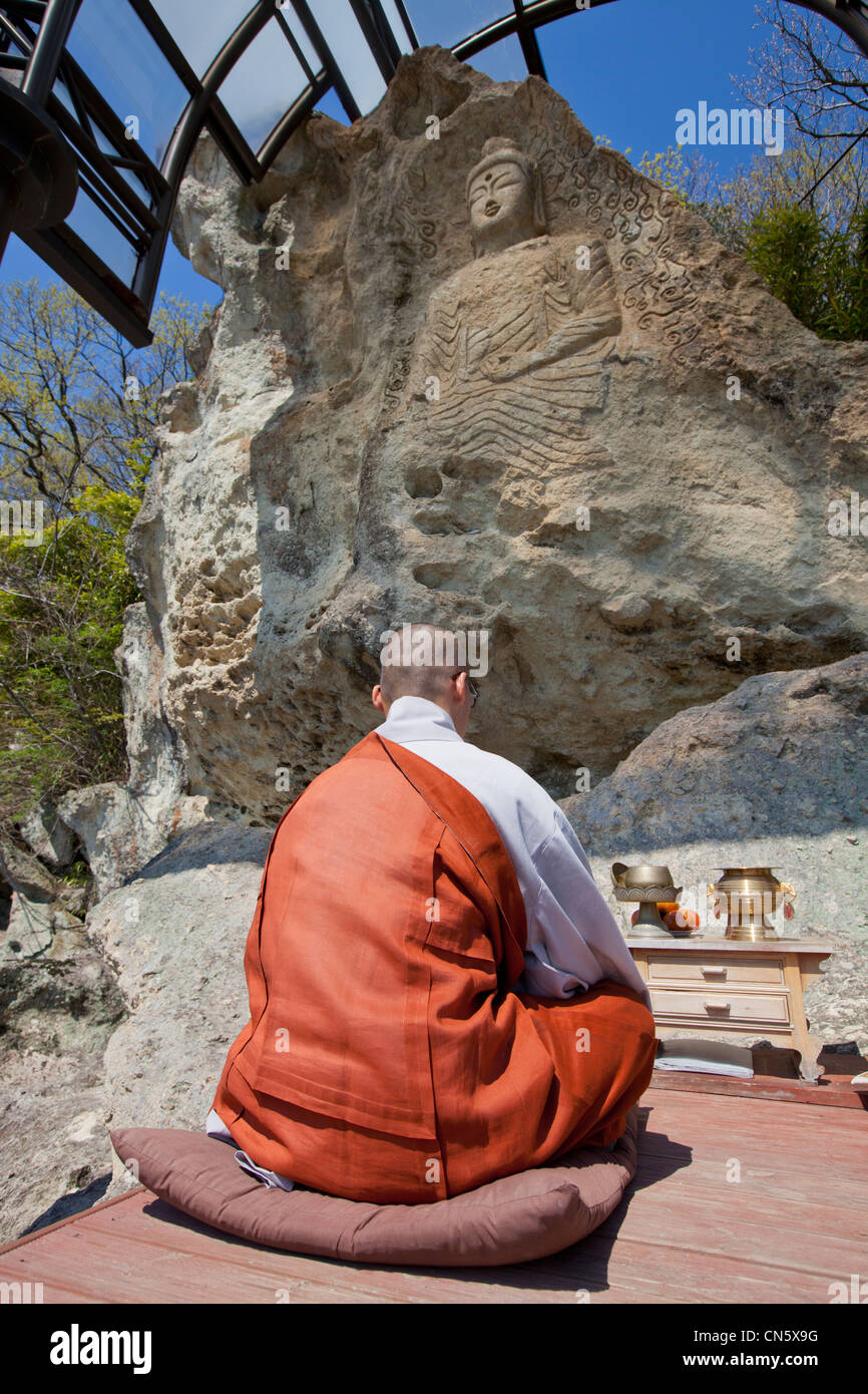 South Korea, North Gyeongsan Province, Gyeongju area, Golgulsa Buddhist ...