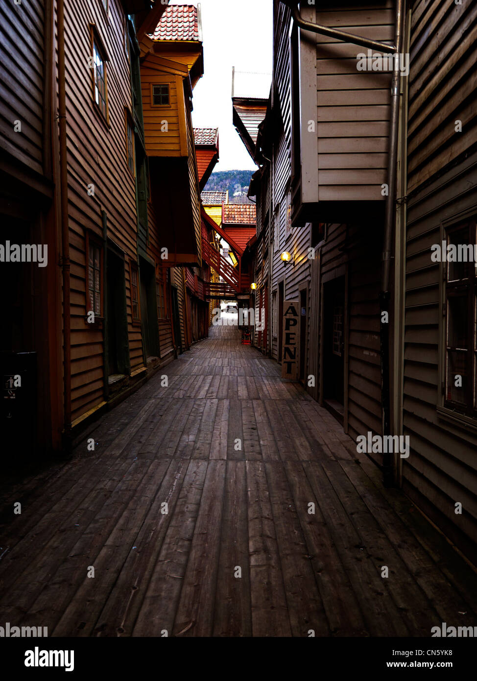 old wharf in Bergen Stock Photo - Alamy