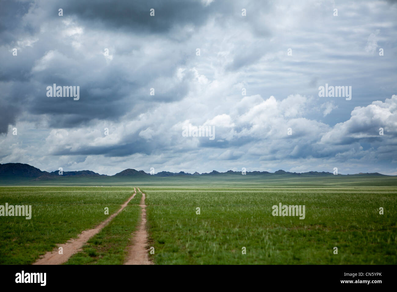 Landscape of Mongolian steppe , khuduu aral, khentii province, Mongolia ...