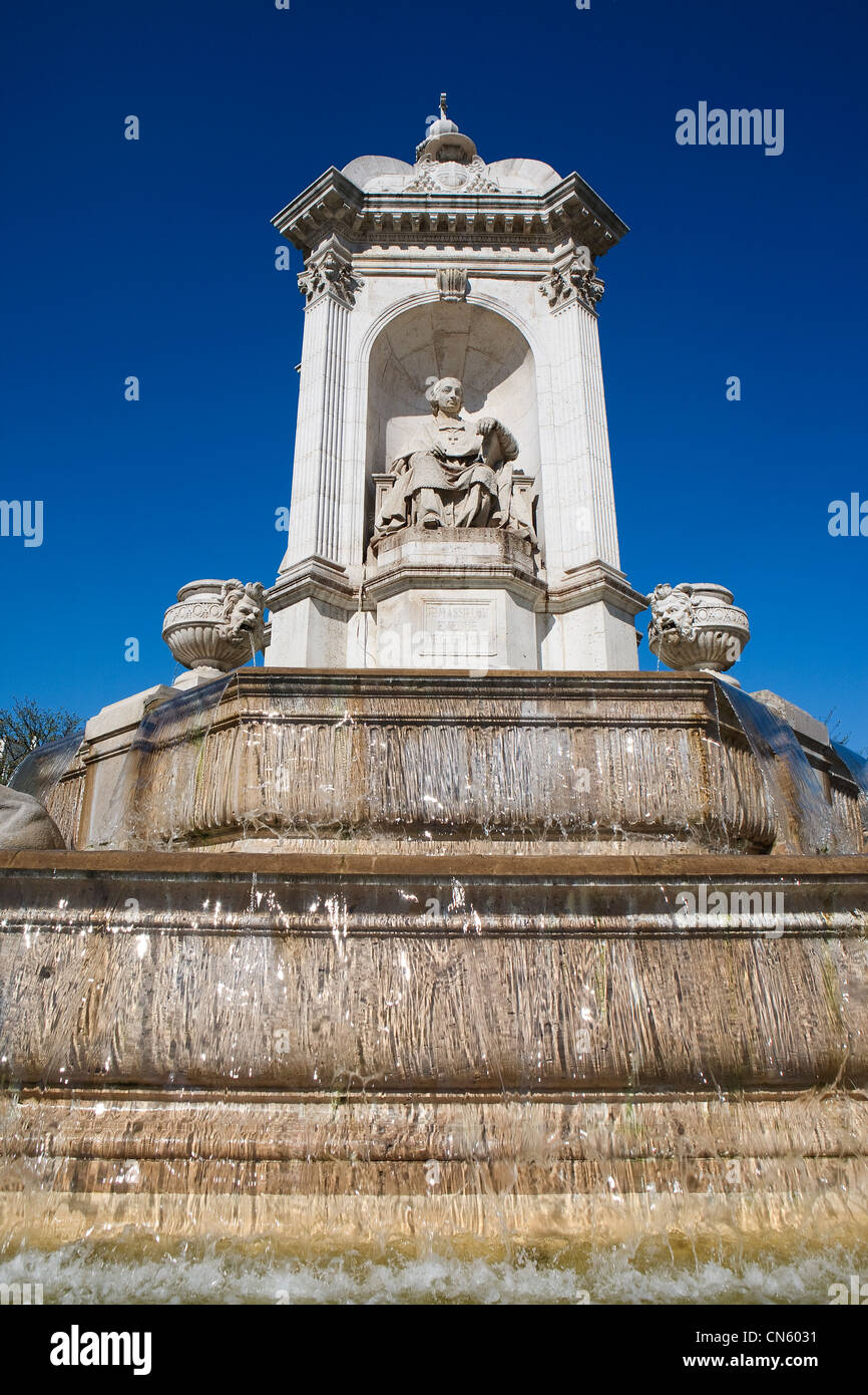Place st sulpice fountain hi-res stock photography and images - Alamy