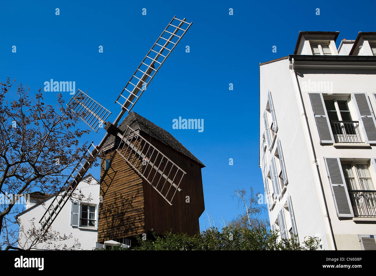 Windmill paris hi-res stock photography and images - Alamy