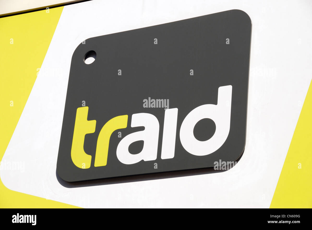TRAID ( Textile Recycling for Aid and International Development ) sign ...
