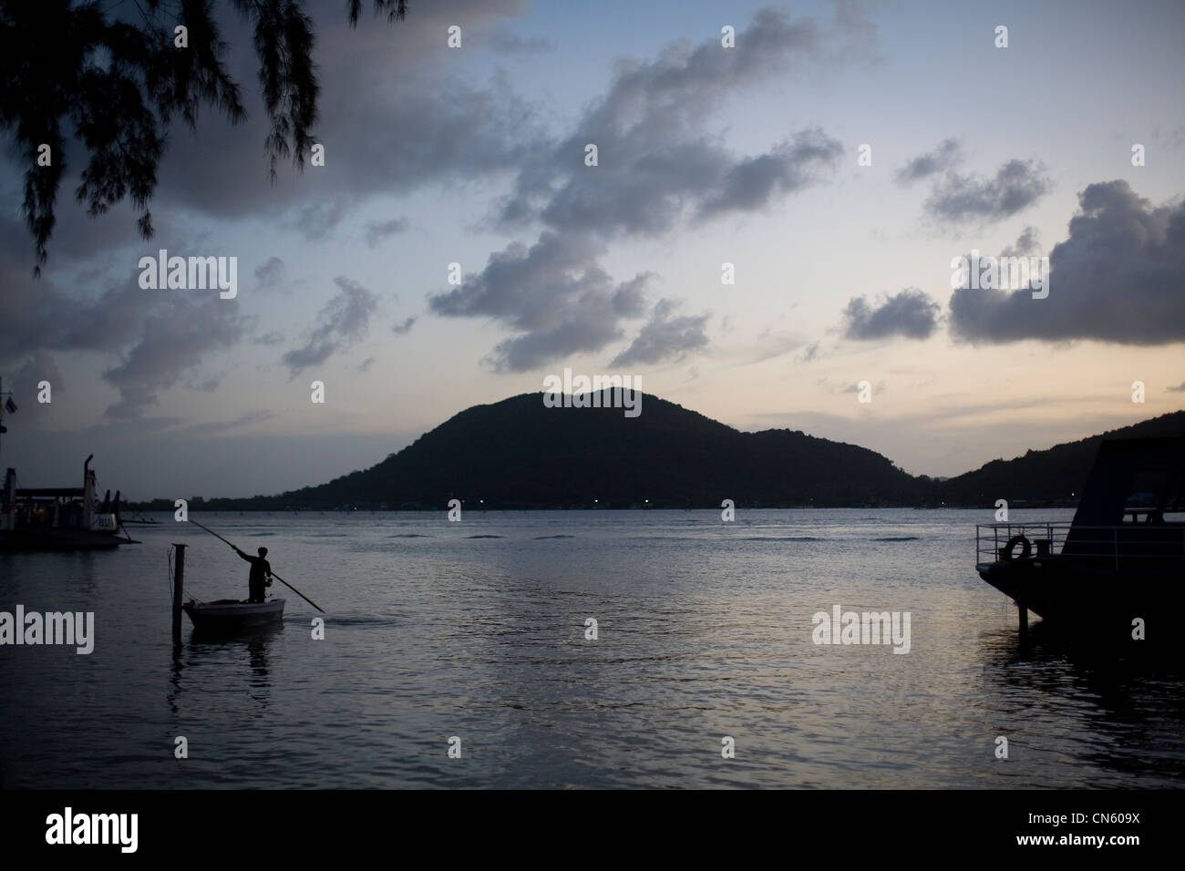lakeside scene, Songkhla Lake, Songkhla, Thailand Stock Photo - Alamy