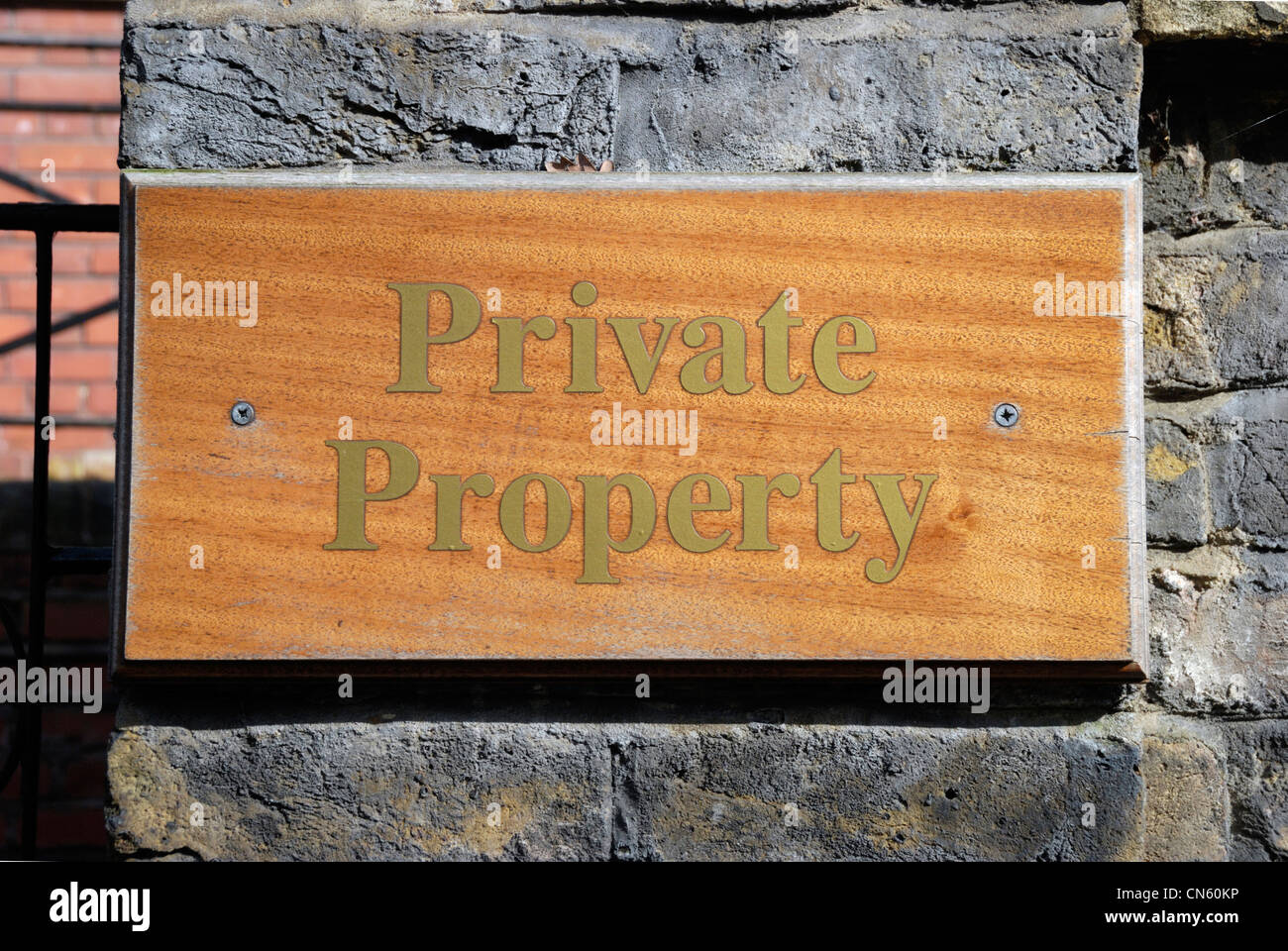 Private Property sign Stock Photo - Alamy