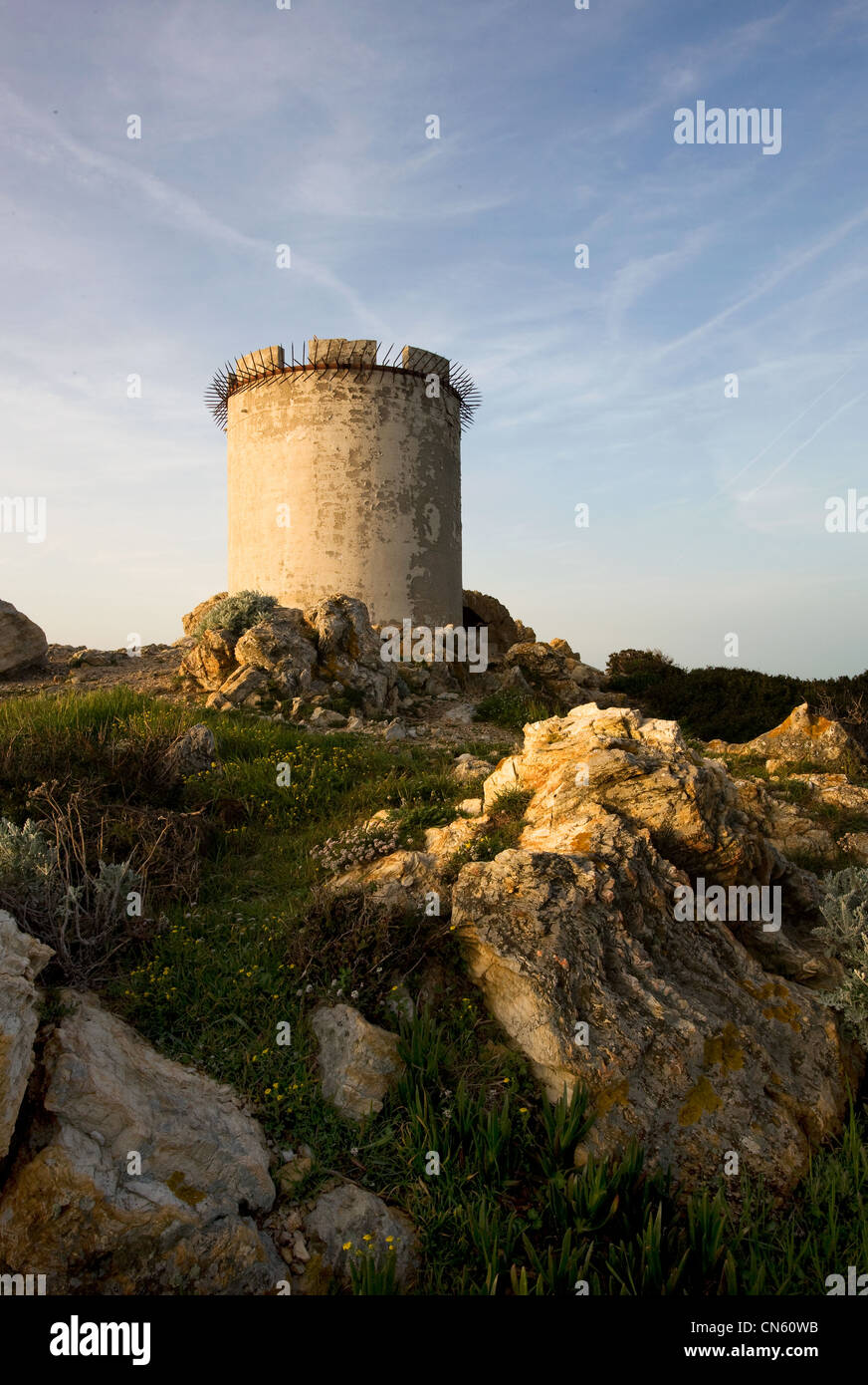 France, Var, Ile des Embiez, Tour de la Marine (the Marine Tower Stock ...