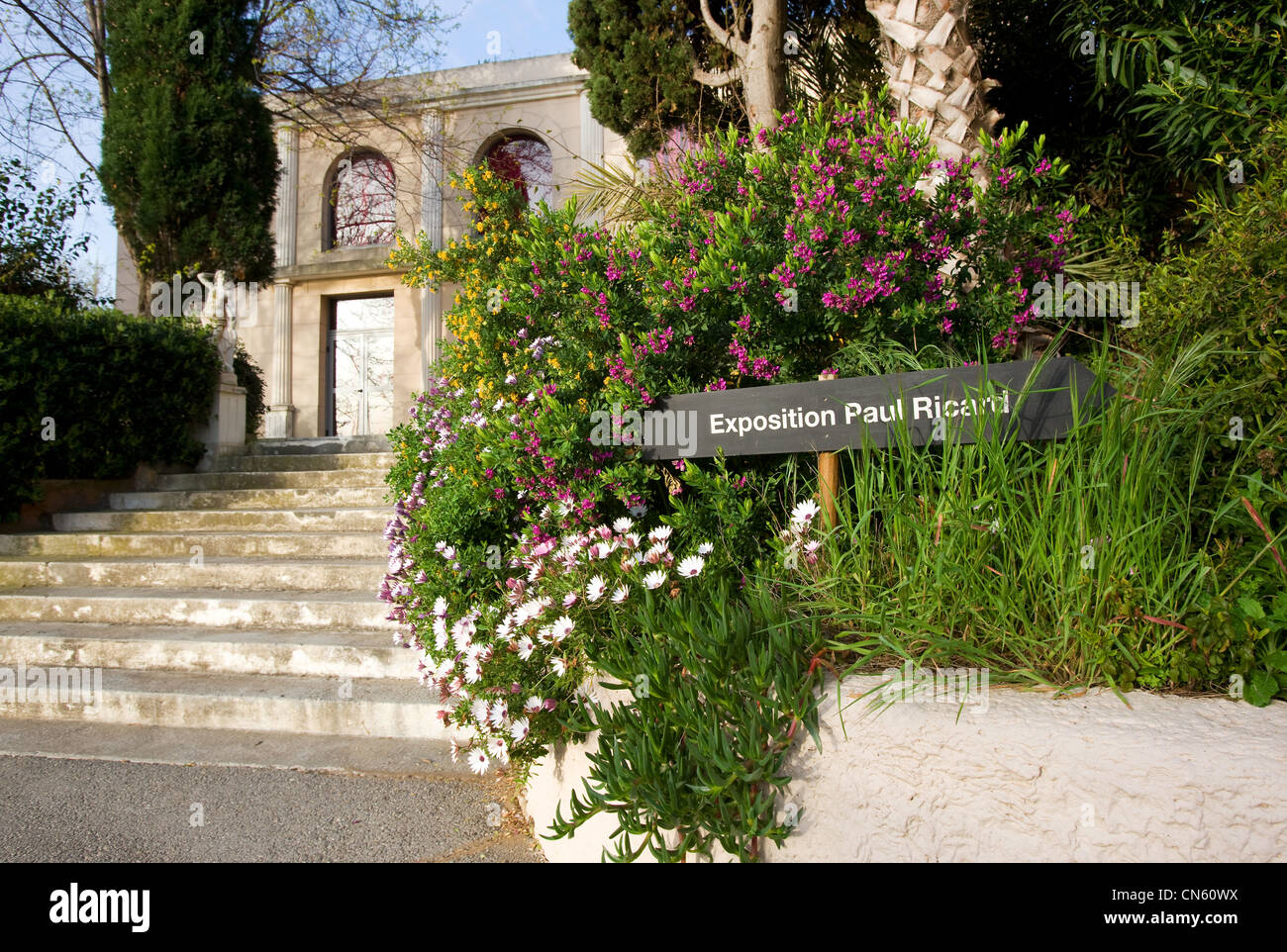 France, Var, Ile des Embiez, Port Saint Pierre, exihition dedicated to ...