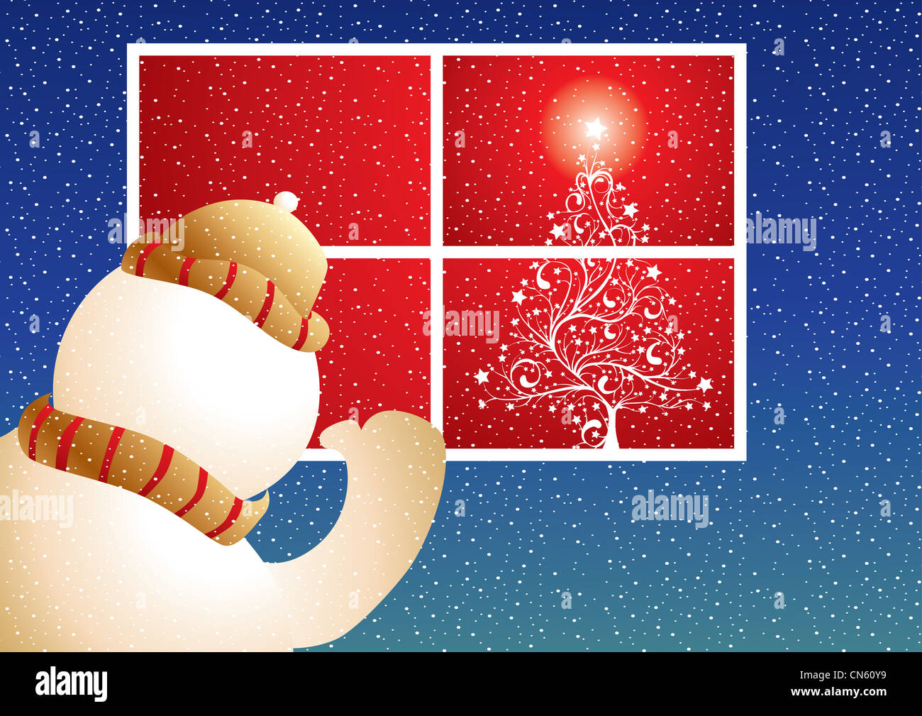 Snowman illustration vector on hi-res stock photography and images - Alamy
