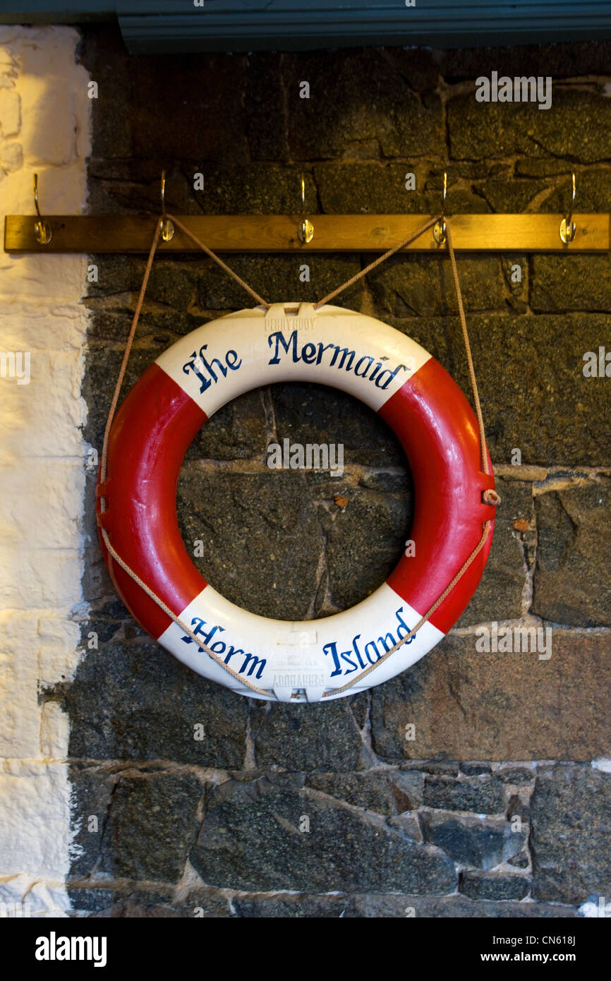 United Kingdom, Channel Islands, Herm Island, The Mermaid Pub Stock ...