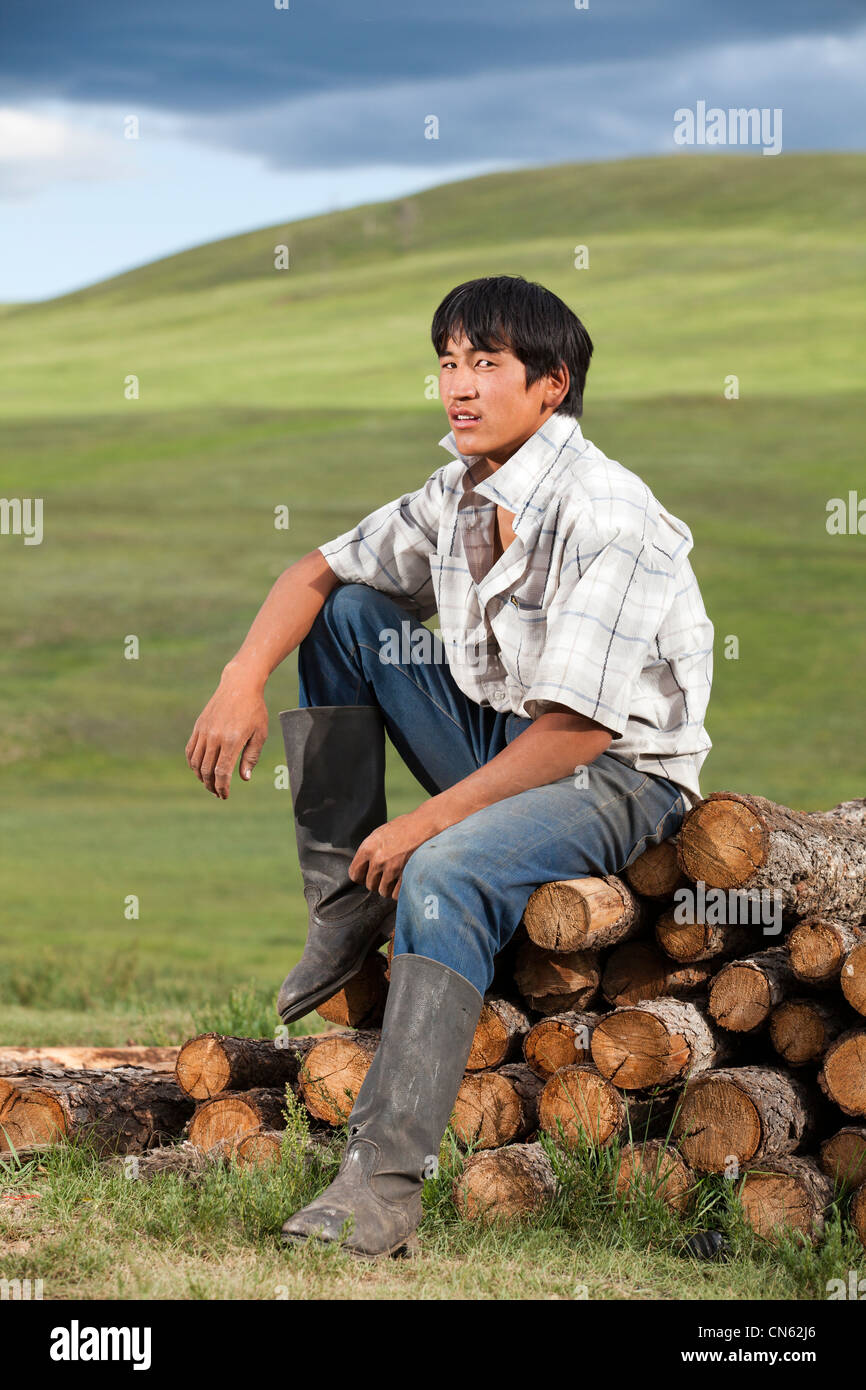 Mongolian boy hi-res stock photography and images - Alamy