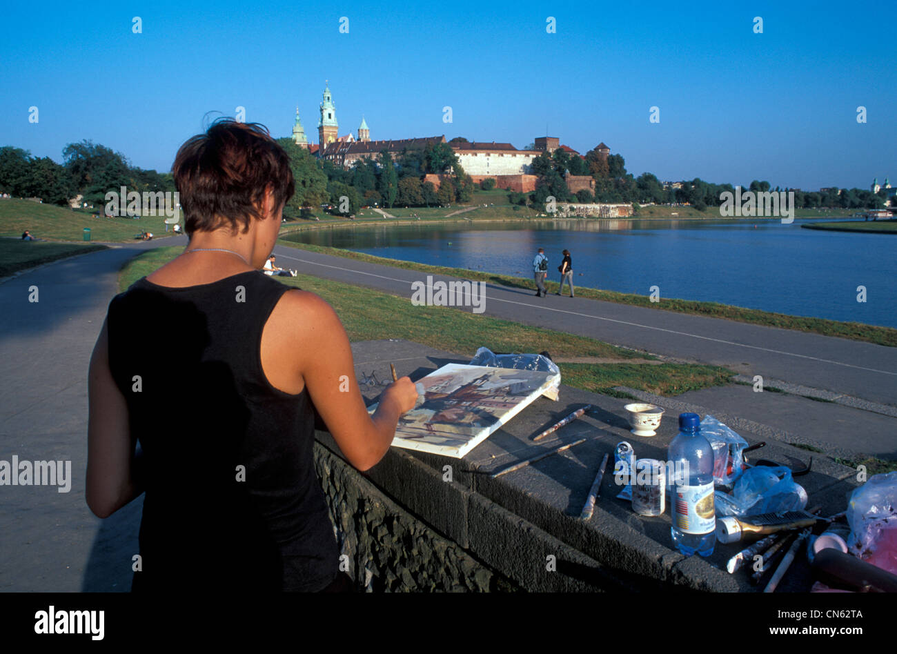 Poland, Lesser Poland region, Krakow, old town (Stare Miasto) listed as ...