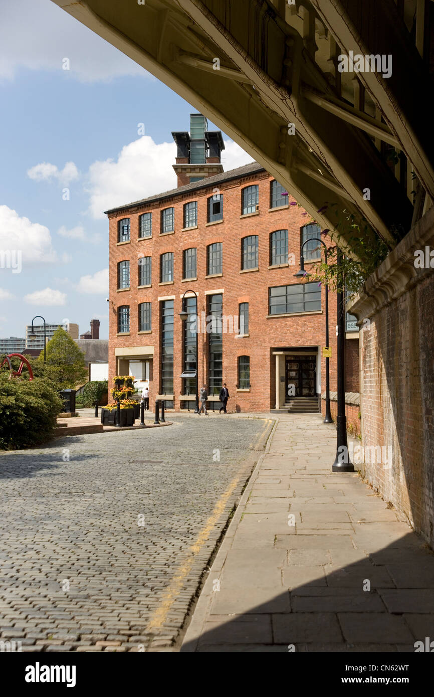 Restored warehouse in Castlefield,Manchester Stock Photo - Alamy