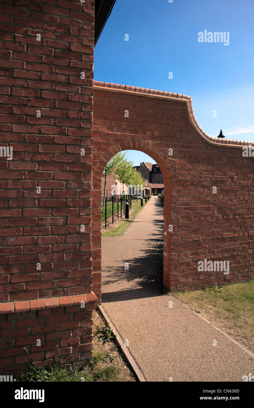 Entrance arch to Cambridge Belfry Hotel Great Cambourne Cambridgeshire ...