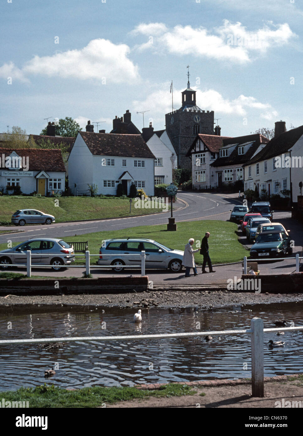 Finchingfield - Pond & Green Stock Photo - Alamy