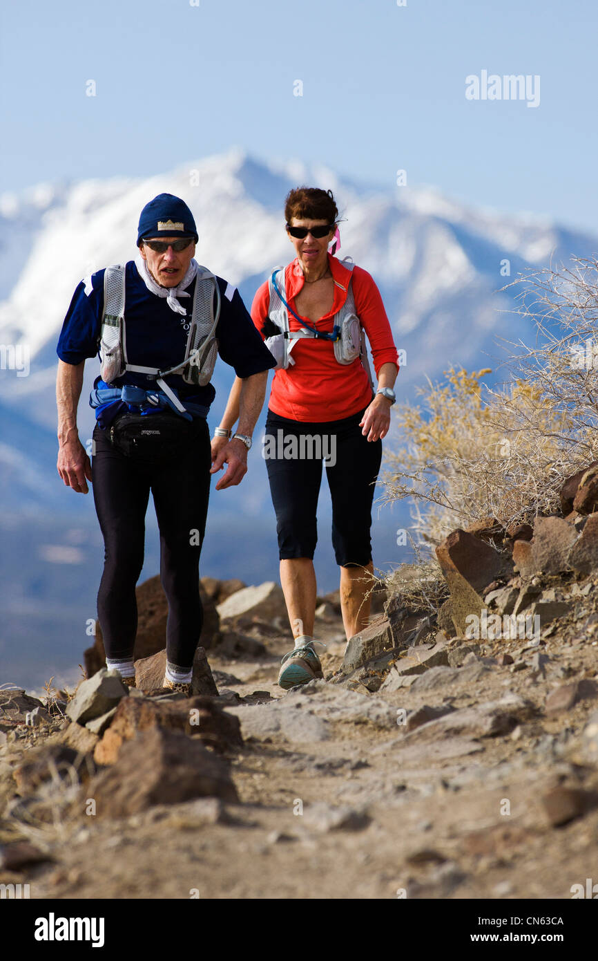 Elderly runner competes in the Run Through Time Marathon, Salida ...