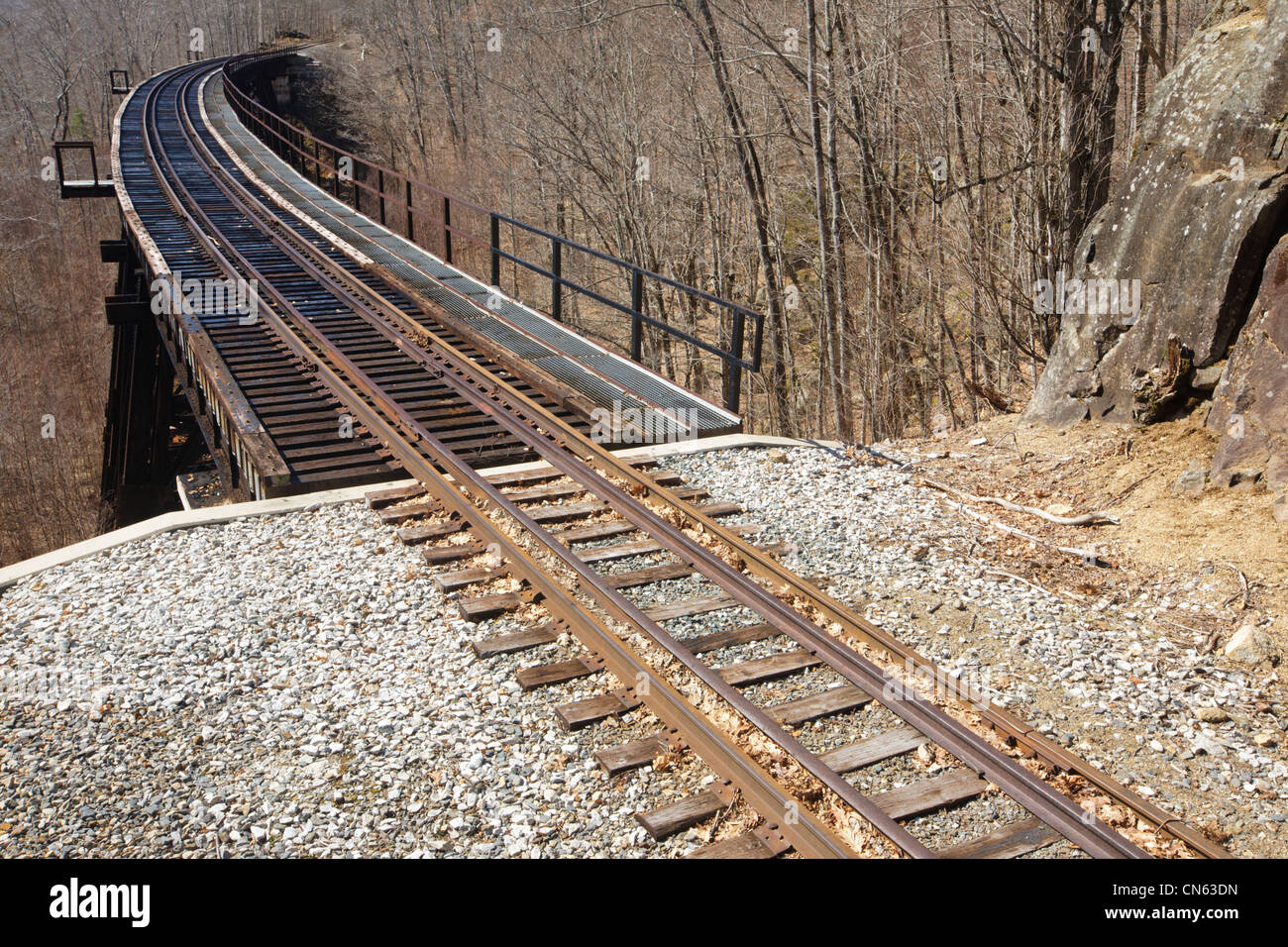Crawford Notch State Park - Frankenstein Trestle along the Maine ...