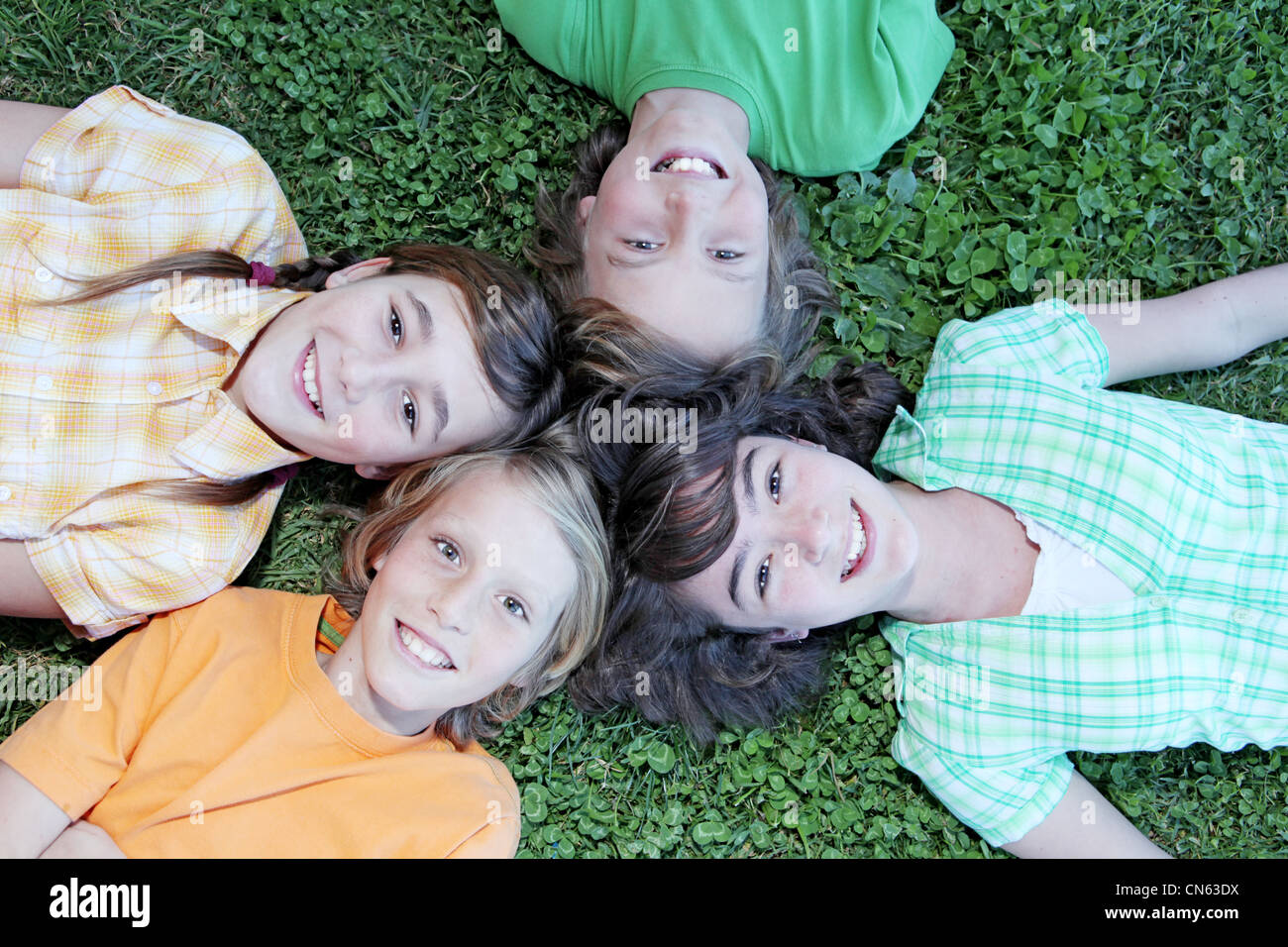 kids with beautiful smiles and white teeth Stock Photo - Alamy