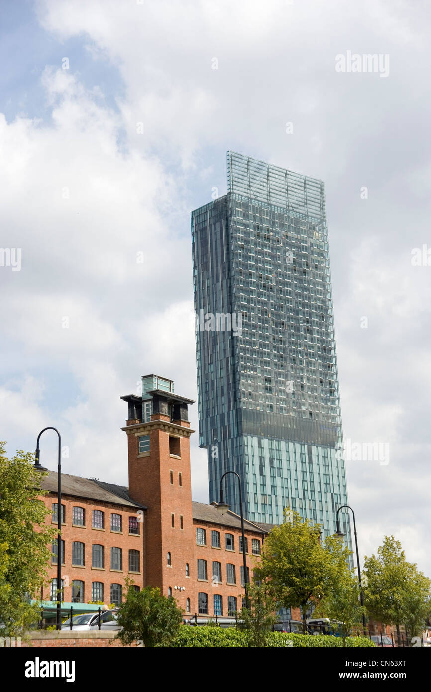 Beetham Tower in Manchester from Castlefield Stock Photo - Alamy