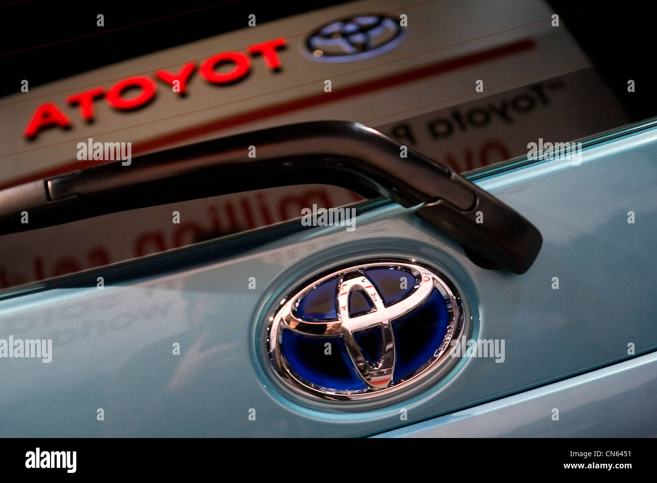 A Toyota Prius on display at the 2012 Washington Auto Show Stock Photo ...