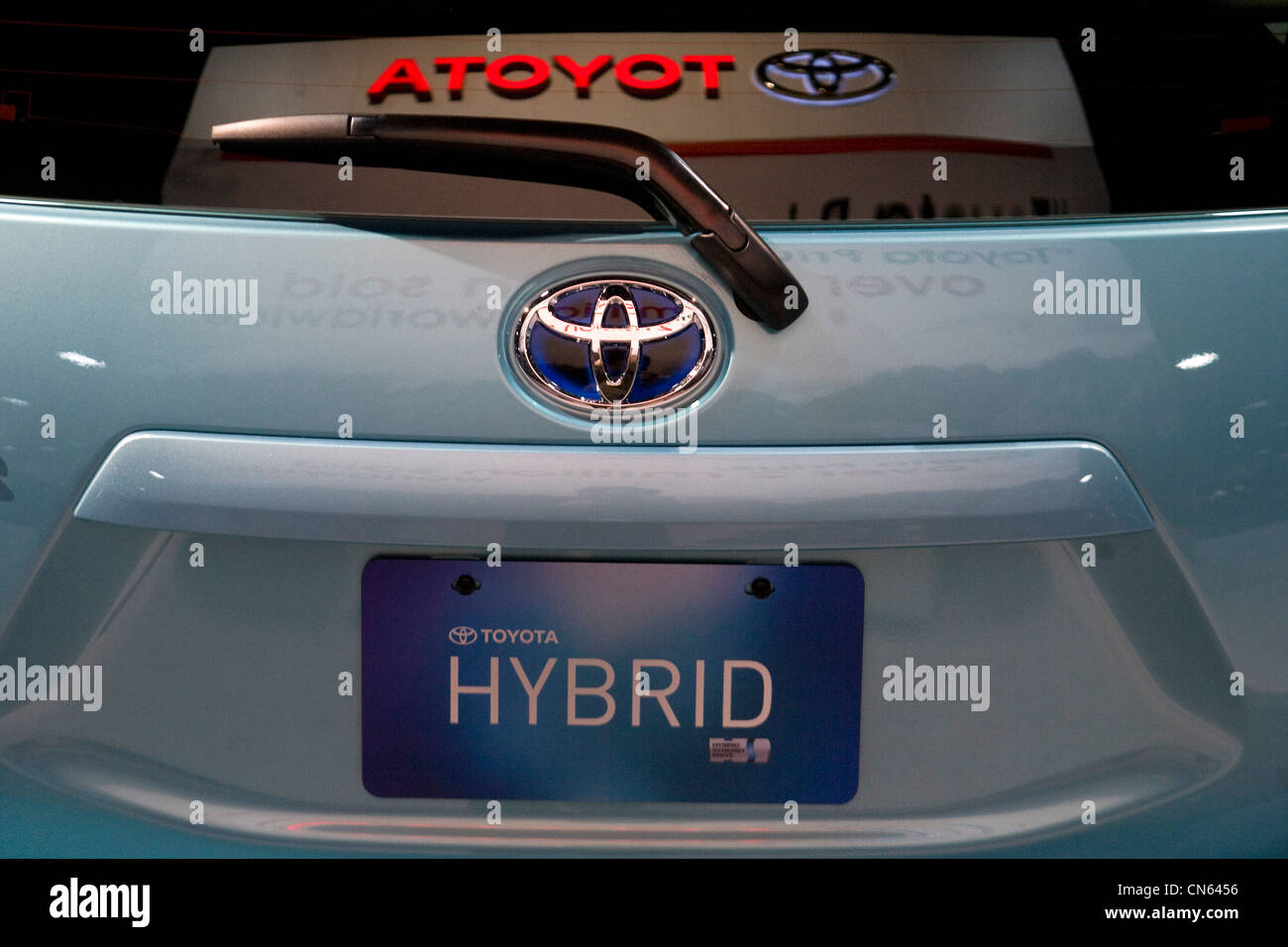 A Toyota Prius on display at the 2012 Washington Auto Show Stock Photo ...