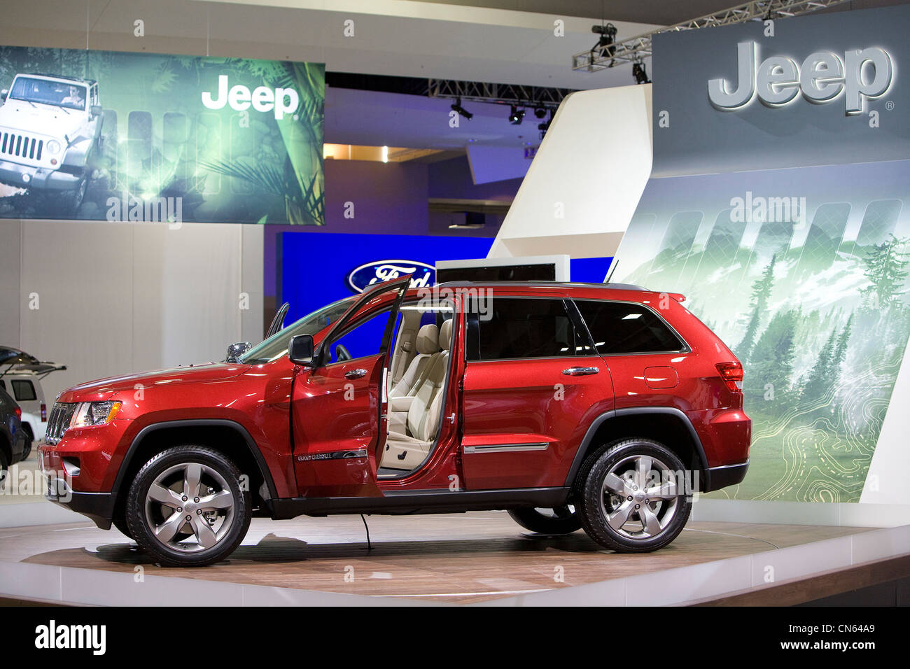 A Jeep Cherokee on display at the 2012 Washington Auto Show Stock Photo ...