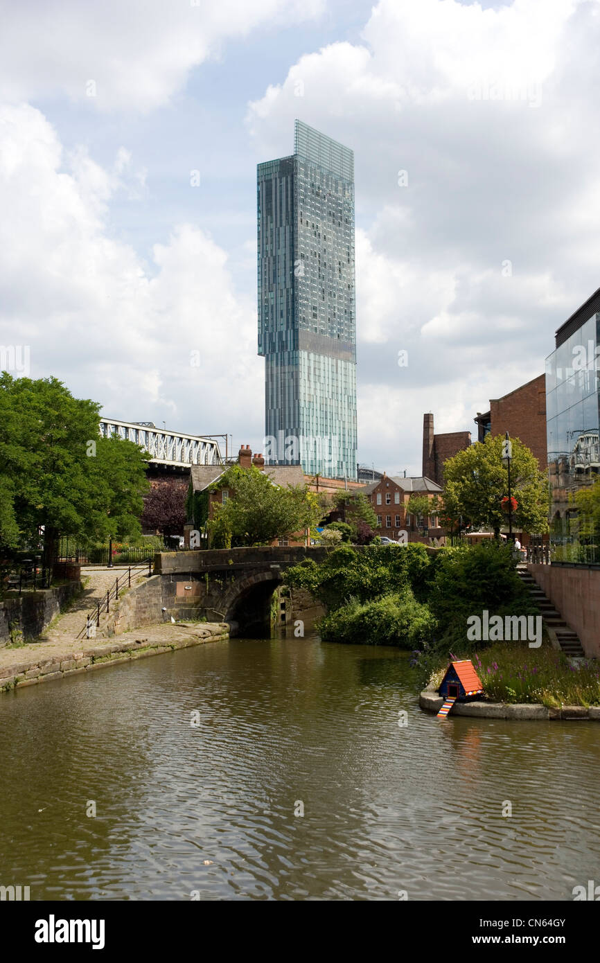 Beetham Tower in Manchester from Castlefield Stock Photo - Alamy