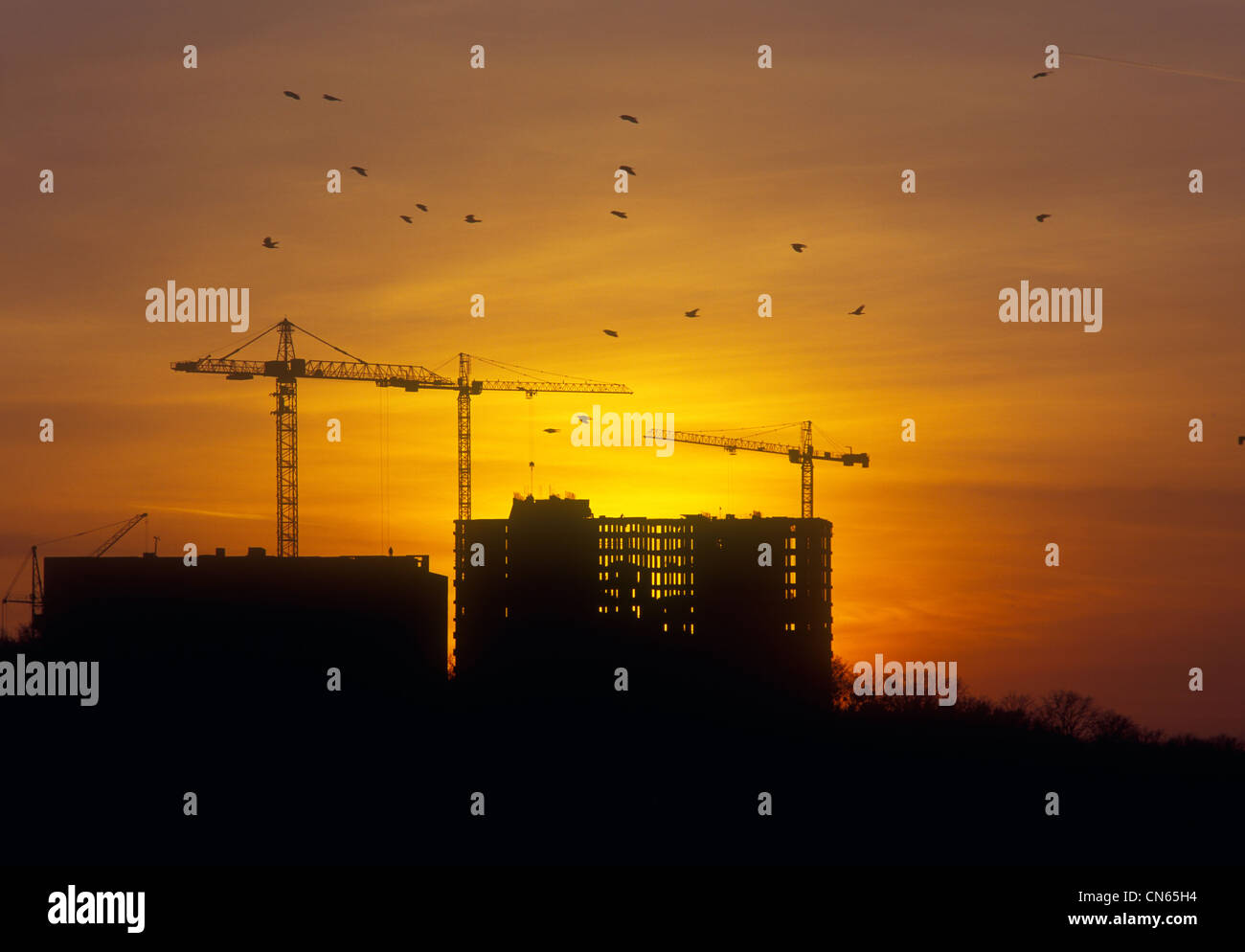 Construction sunrise hi-res stock photography and images - Alamy
