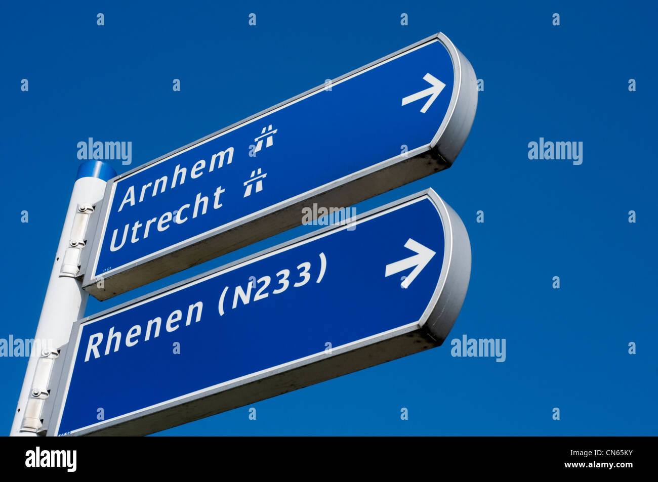 Road signs in the Netherlands Stock Photo - Alamy