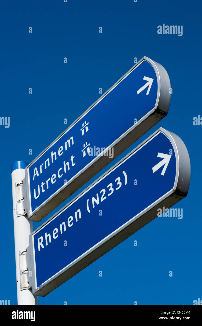Road signs in the Netherlands Stock Photo - Alamy