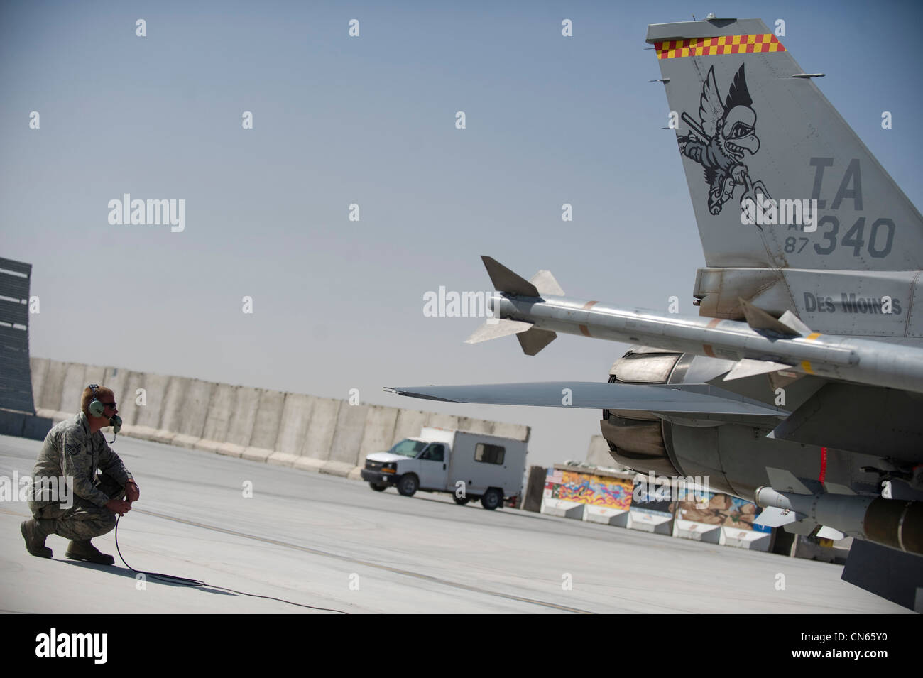 U.S. Air Force Staff Sgt. Jared Newman with the 451st Expeditionary ...