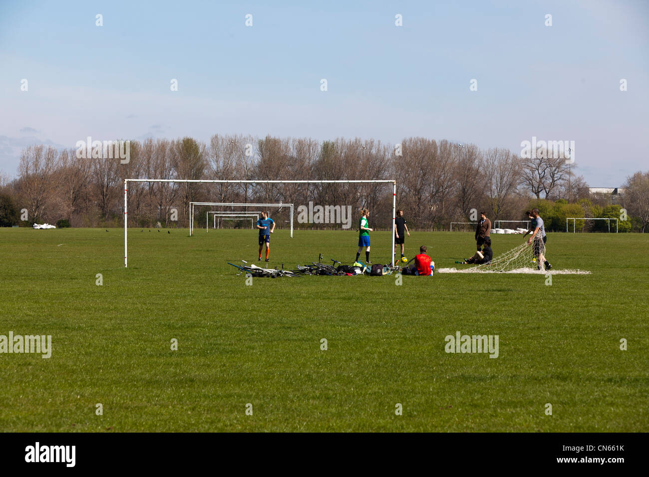 Football pitches hi-res stock photography and images - Alamy