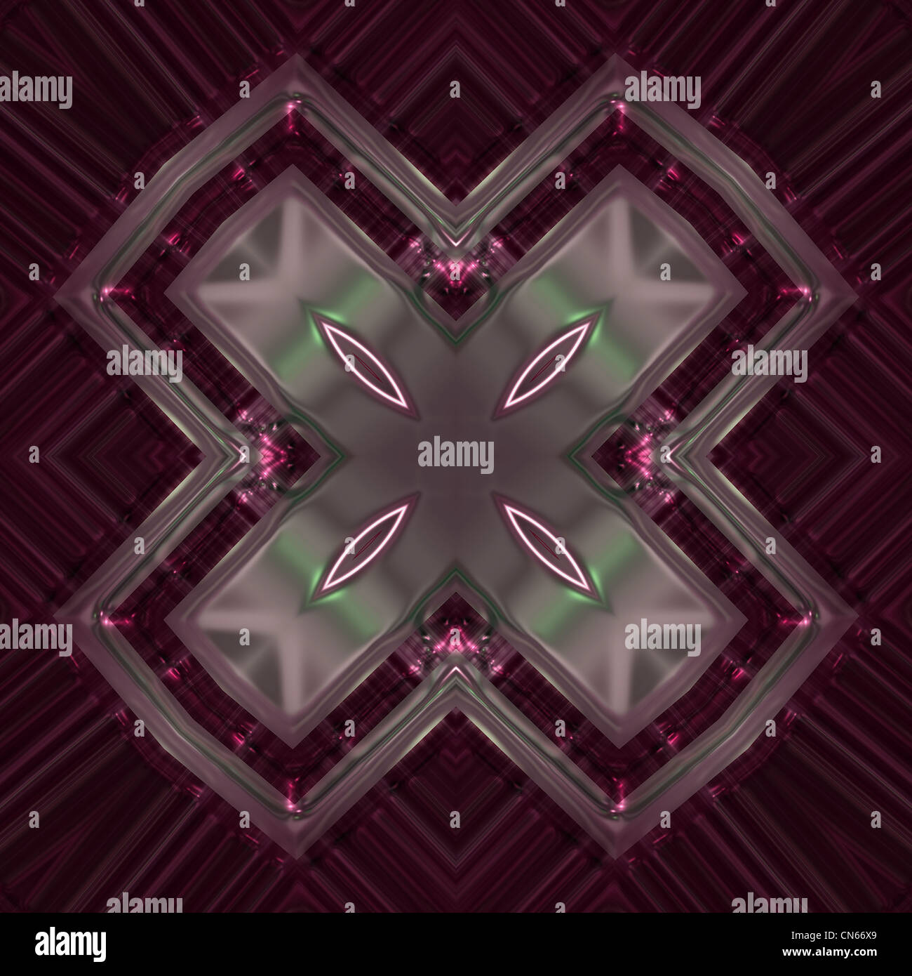 Abstract illustrated glass object Stock Photo - Alamy