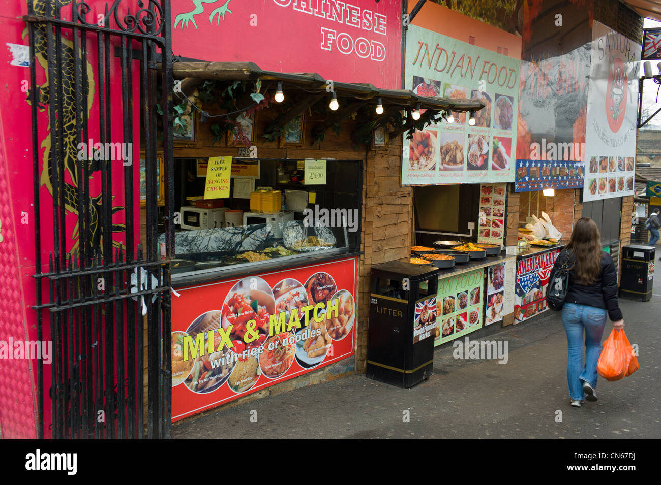 Chinese food stall camden market london hi-res stock photography and ...