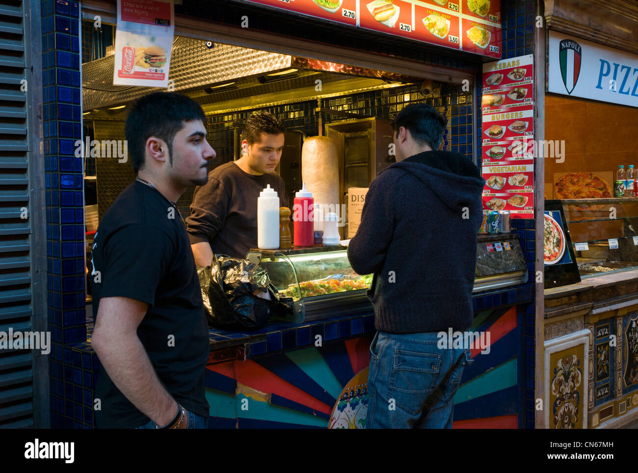 Kabab Food stall Camden Market, Camden Town, London England Stock Photo ...