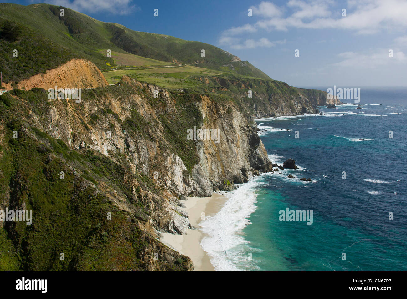 California Coastline near Big Sur. California Highway 1 Stock Photo - Alamy