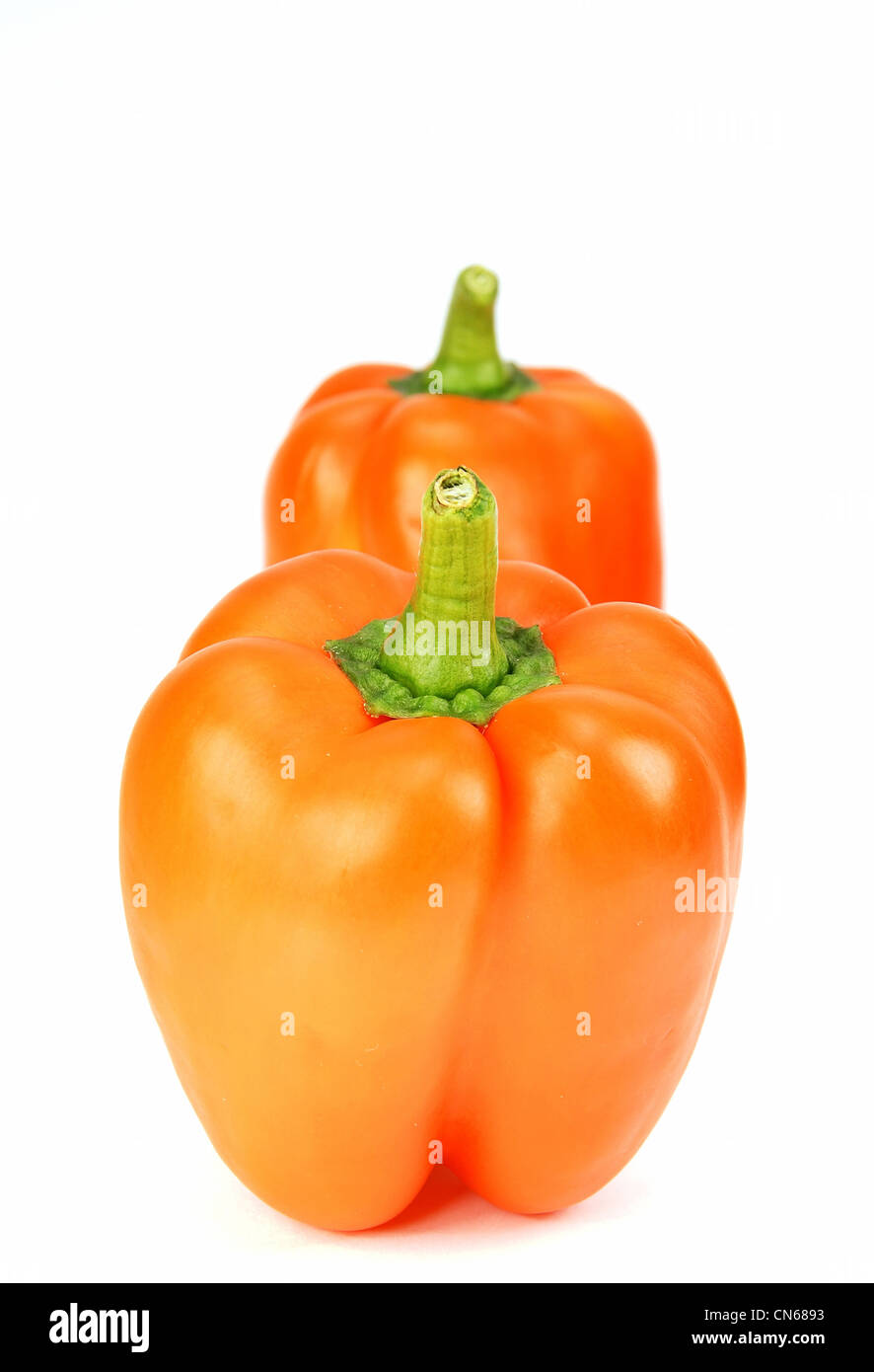 Orange peppers pattern Stock Photo - Alamy