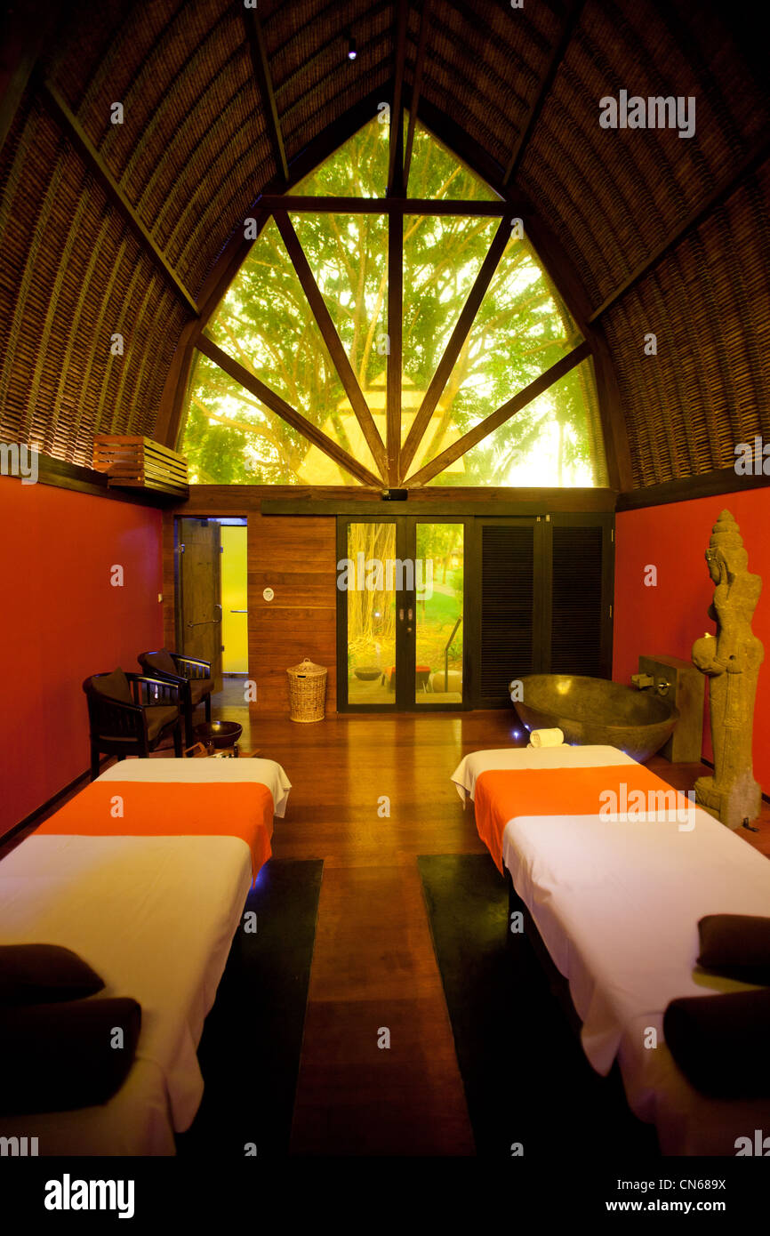 Inside a health spa Bali Indonesia Stock Photo - Alamy