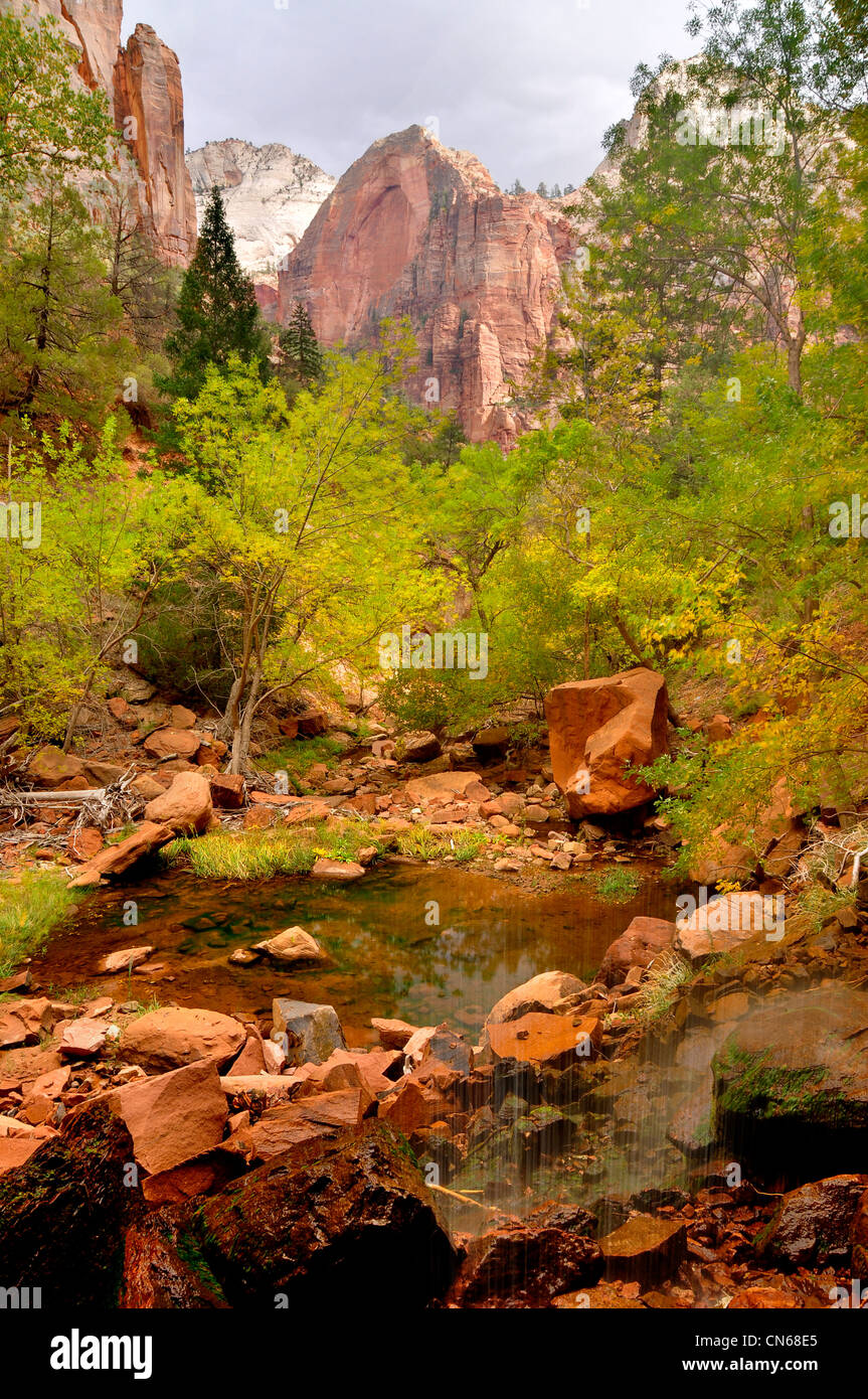 Lower Emerald Pool Zion High Resolution Stock Photography and Images ...